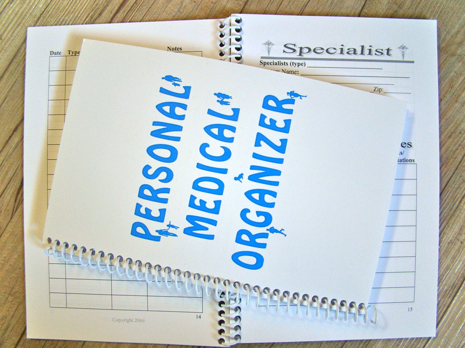 Personal Medical Organizer - Book- 2 Individuals - Health Records ...
