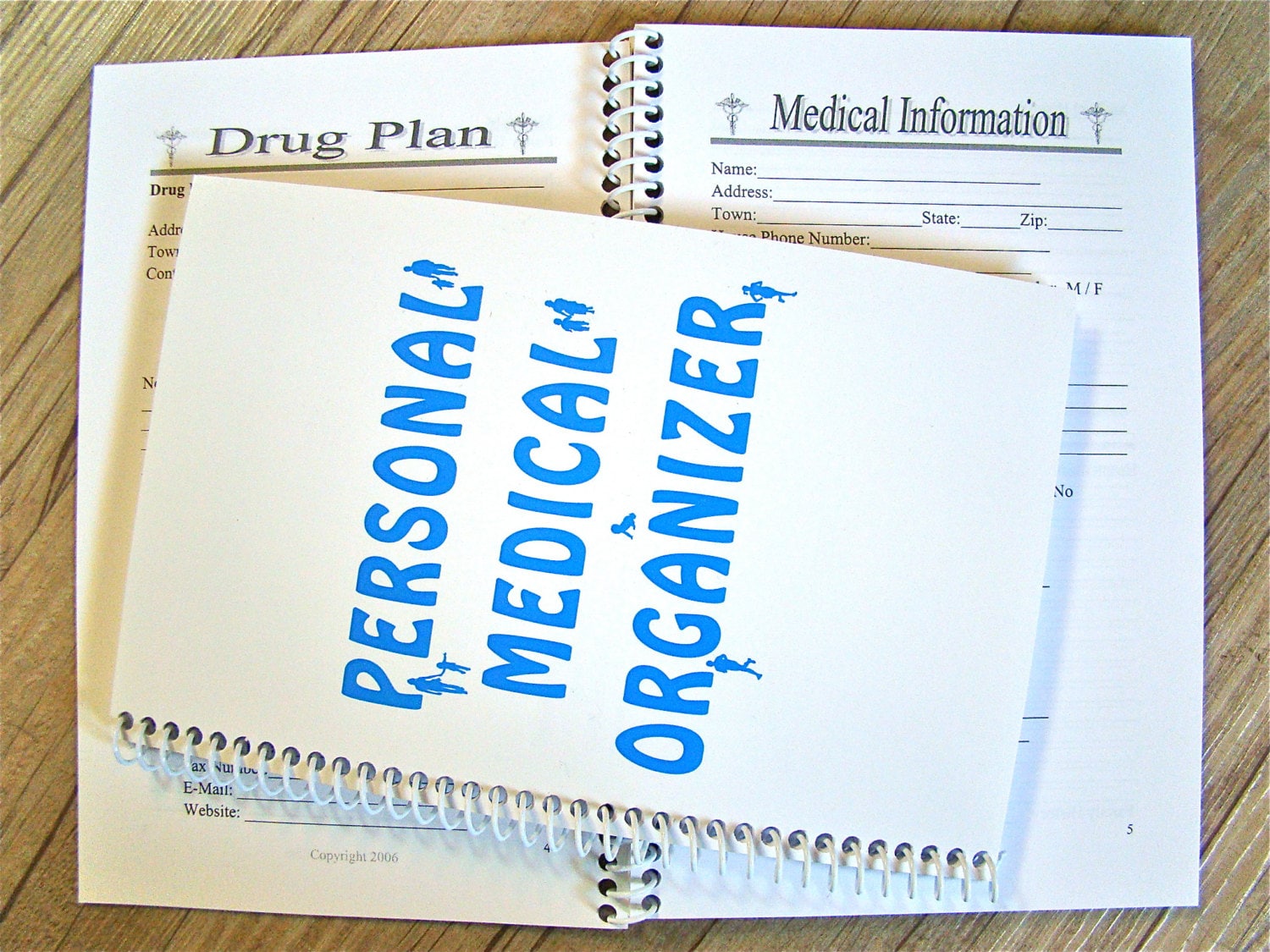 Personal Medical Organizer - Book- 2 Individuals - Health Records ...