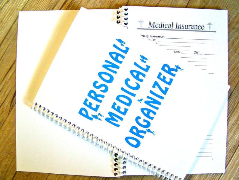Personal Medical Organizer/two BOOKS/ 4 People,health Book Organizer ...