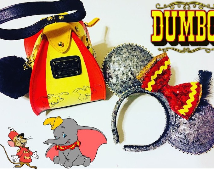 Dumbo Ears, Dumbo Mickey Ears, Dumbo Minnie Ears, Inspired Dumbo Ears ...