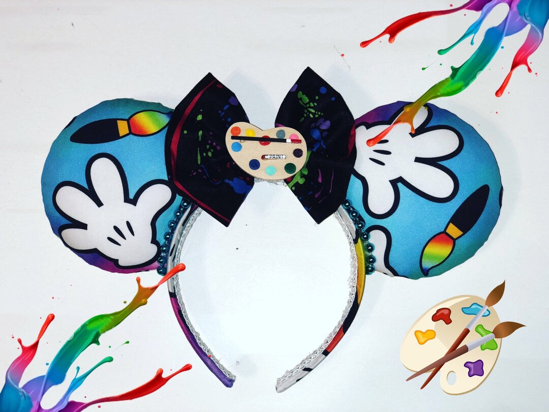 Festival of Art Ear, Paint the Night Ears, Rainbow Ears - Etsy