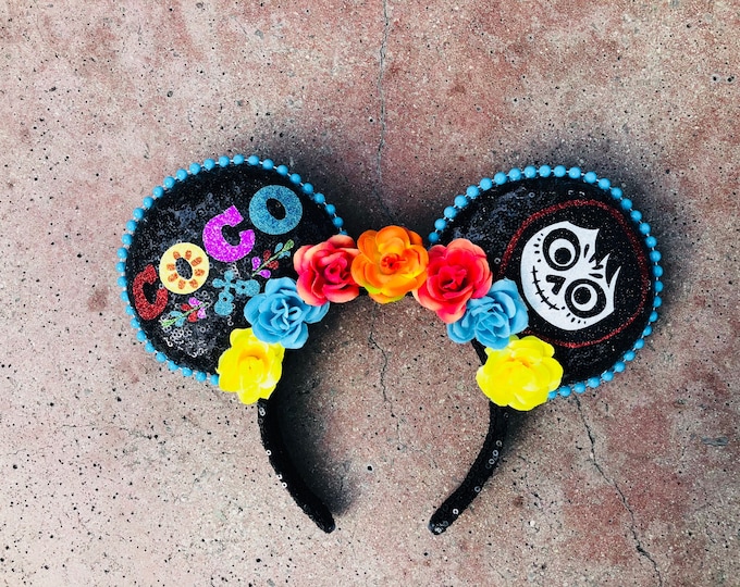 Coco Ears, Day of the Dead Ears, Cinco De Mayo Ears, Minnie Ears ...