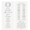 Adler: Printable 4x9 Wedding Program Template Calligraphy Monogram ...