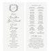 Adler: Printable 4x9 Wedding Program Template Calligraphy - Etsy
