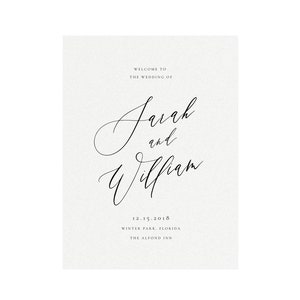 Adler: Welcome Sign Poster Template Printable Welcome to Our Wedding ...