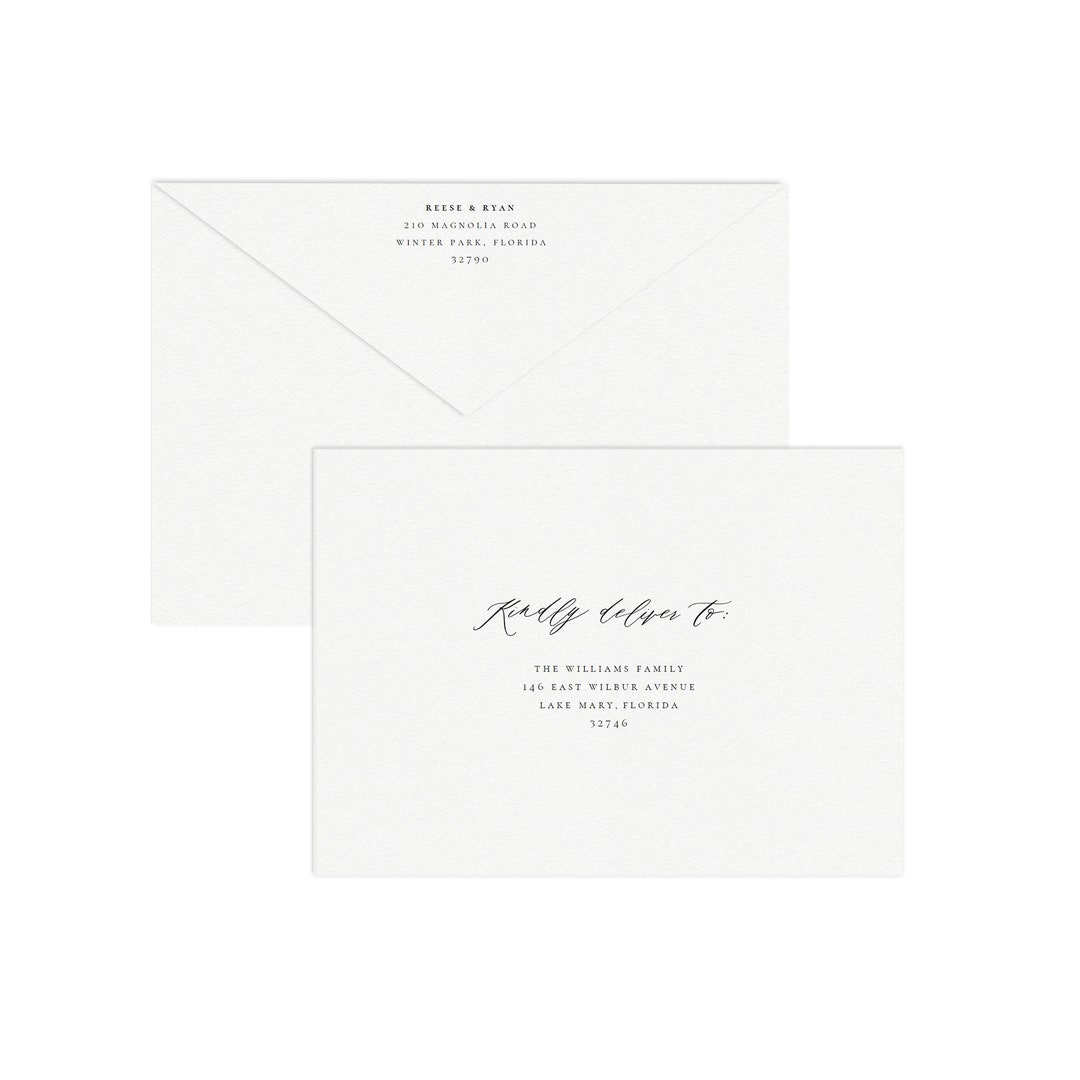 Reese: A6 Envelope Template, Printable Calligraphy Envelope Template ...