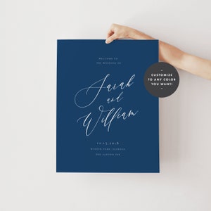 Adler: Welcome Sign Poster Template Printable Welcome to Our Wedding ...