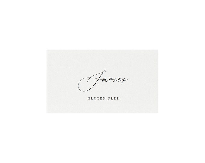 Adler: Buffet Tent Card Template, AVERY 5302 Calligraphy 3.5x2 Avery ...