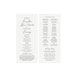 Adler: Simple Wedding Program Template, 3.75x9, Flat, Double Sided ...