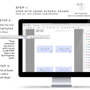 Adler: AVERY 5302 Escort Card Template With Meal Icons, 3.5x2 Folded ...
