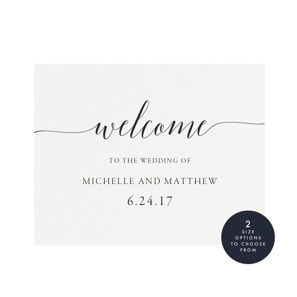 Adel: 11x14 AND 18x24 Printable Welcome Sign Template | Etsy