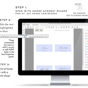 Adler: Buffet Tent Card Template, AVERY 5302 Calligraphy 3.5x2 Avery ...