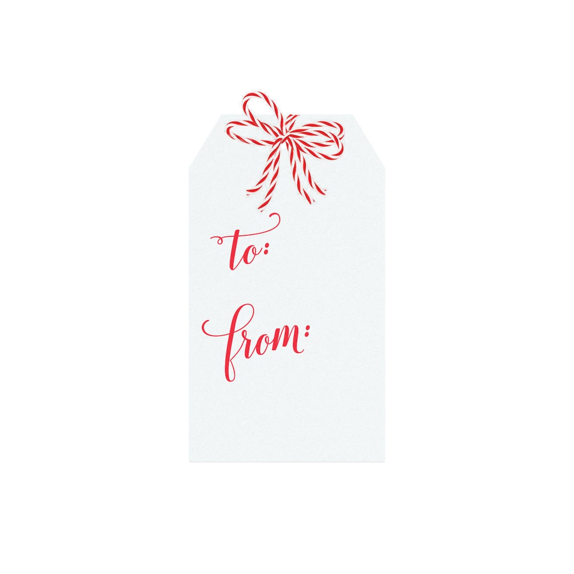 To/from Printable Gift Tag Present Tag Gift Bag Tag Holiday | Etsy