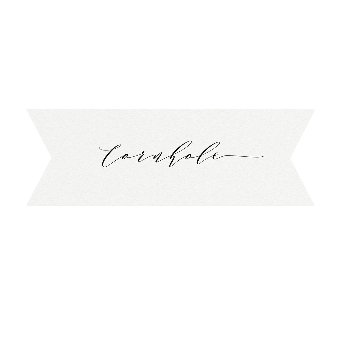 Printable 8x24 Cornhole Banner Reception Sign Calligraphy - Etsy