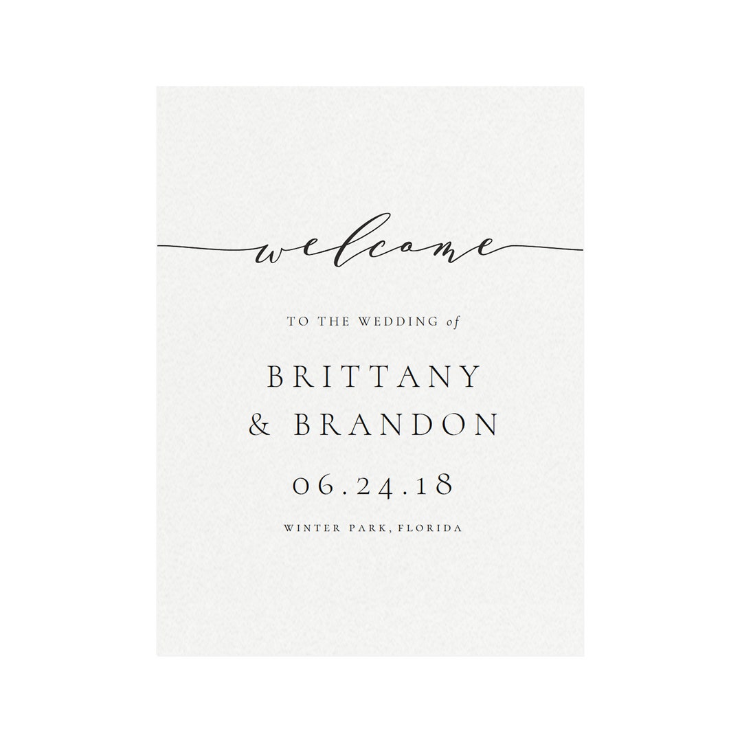 Melia: Printable Welcome Sign Poster Template, 18x24 20x30 24x36 A2 ...