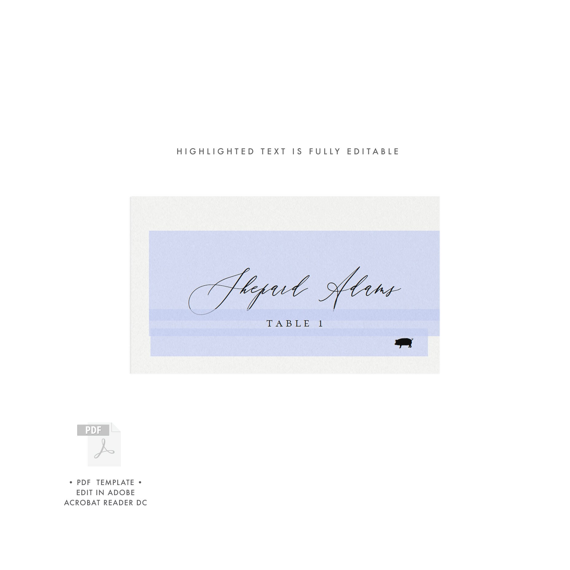 Adler: AVERY 5302 Escort Card Template With Meal Icons 3.5x2 - Etsy