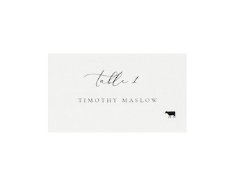 Head Table Calligraphy Card - Etsy