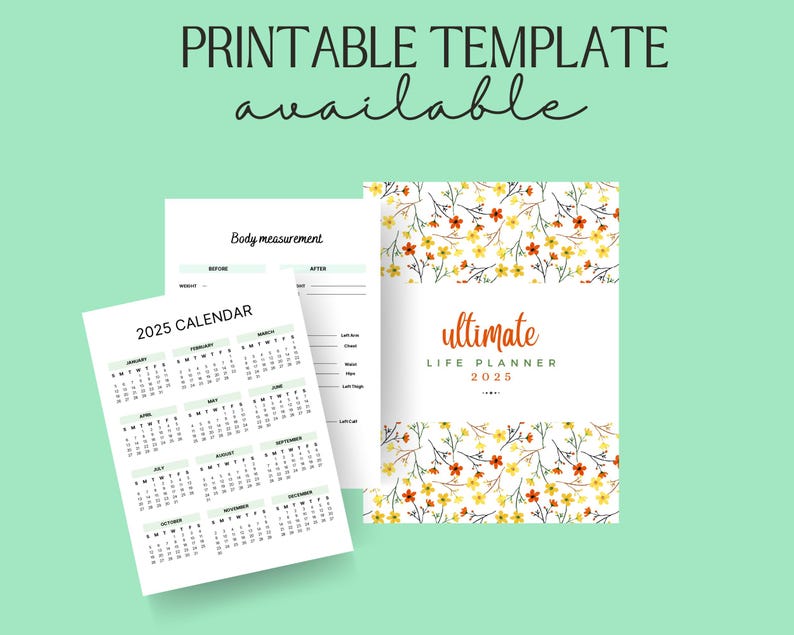 2025 Printable Productivity Planner Daily Planner, Weekly Planner ...