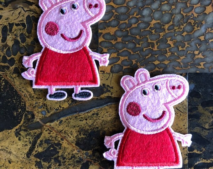 7 PATCHES Peppa Pig Iron-on Sew-on Embroidered Patch 2.75" L X 2.25" W ...