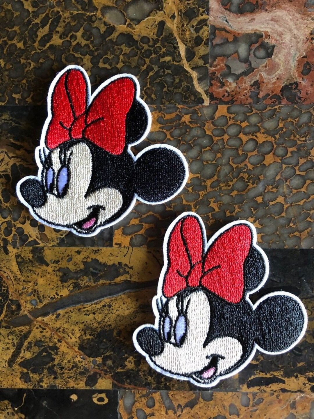 10 PACK Classic Minnie Mouse Red Bow Embroidered Iron on Sew on Patch 3 ...