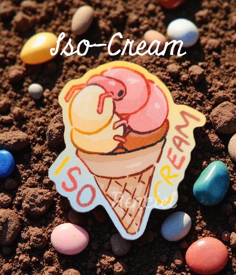 Isopod Series 2 Sticker Pack: Silly Wholesome Quotes, Waterproof Decals ...