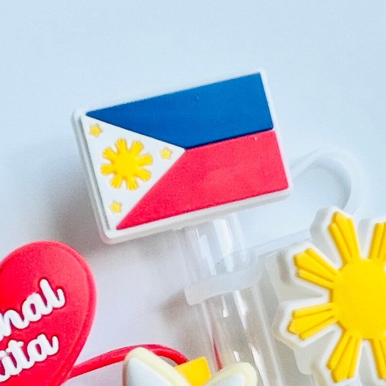 Philippine Flag Filipino Straw Topper Cover Stanley Quencher H20 30oz ...