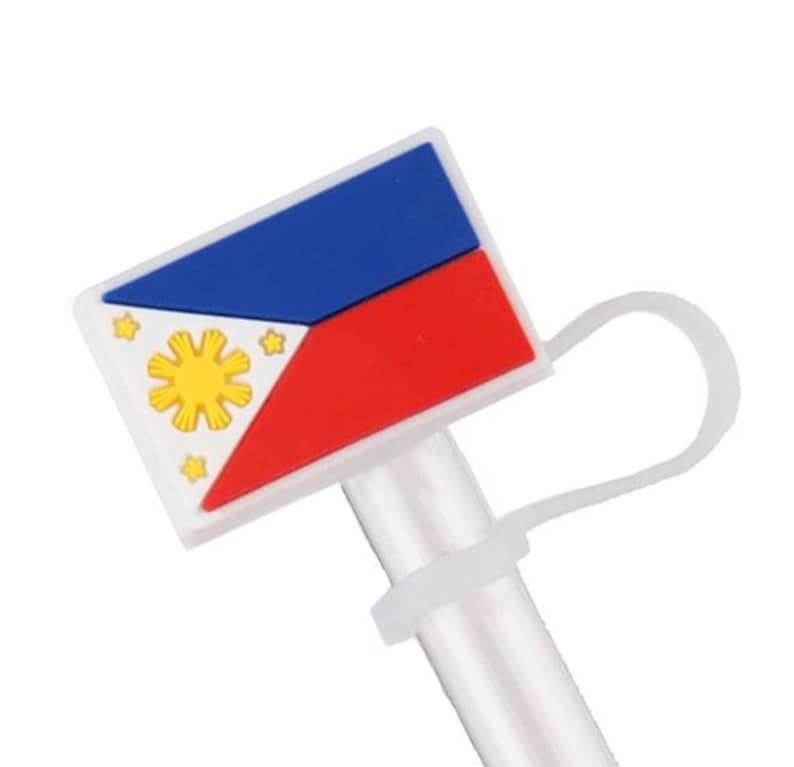 Filipino Pinoy Philippines Straw Topper Covers Flag Mahal Kita Pink ...