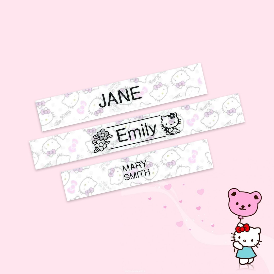 Hello Kitty Personalized Label Waterproof Name Sticker Label Gift Label ...