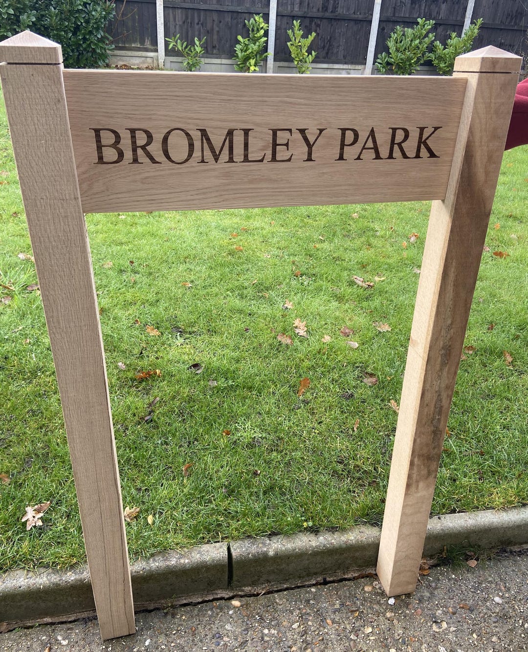 House Sign Custom Made, SOLID 3x3 Chunky Sign Free Standing ...