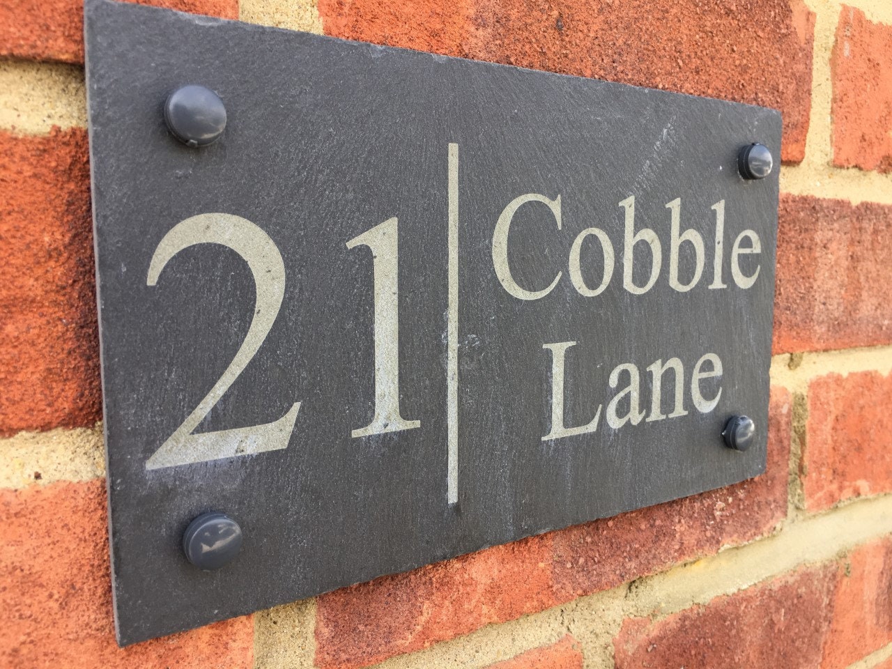 Modern Rustic Slate House Gate Sign Plaque Door Number - Etsy