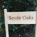 Large Modern Premium Freestanding Engraved Oak Sign With Oak Posts - Etsy