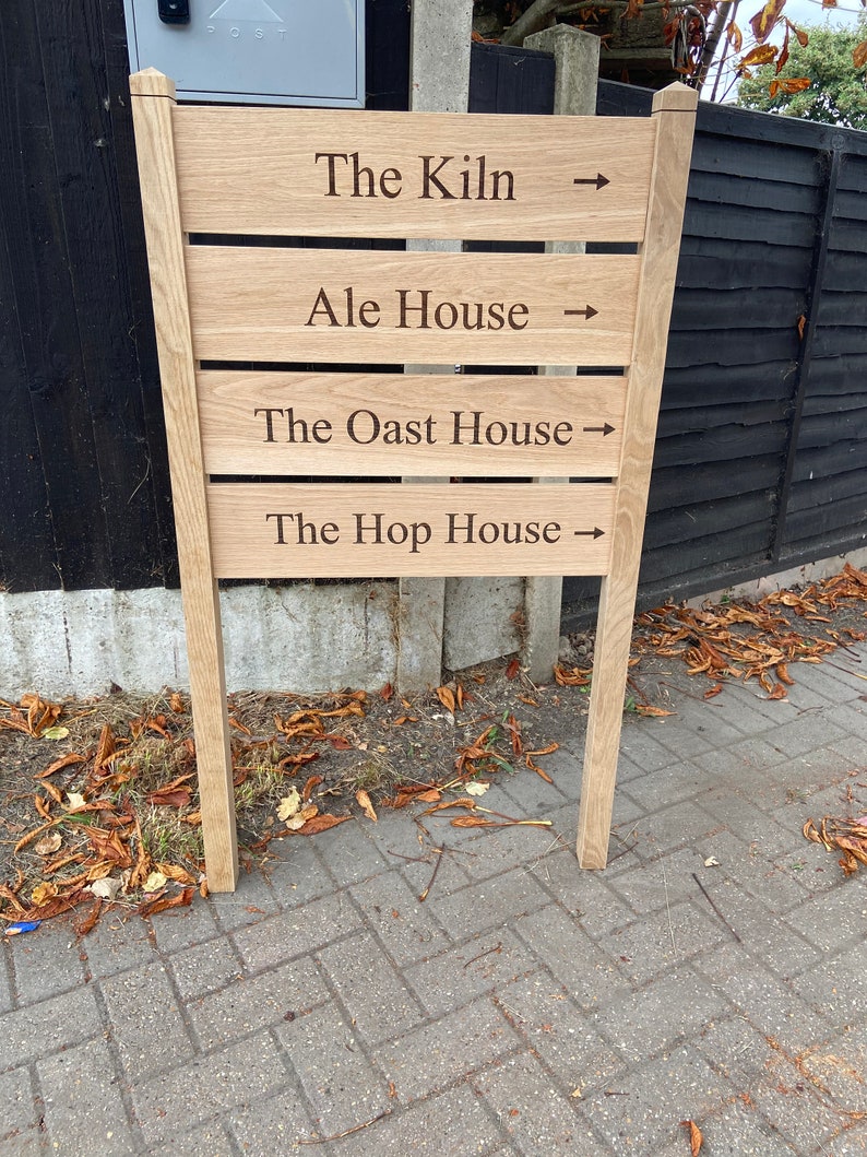Four Slat Ladder Farm / Lane Entrance Directional Custom Personalised ...