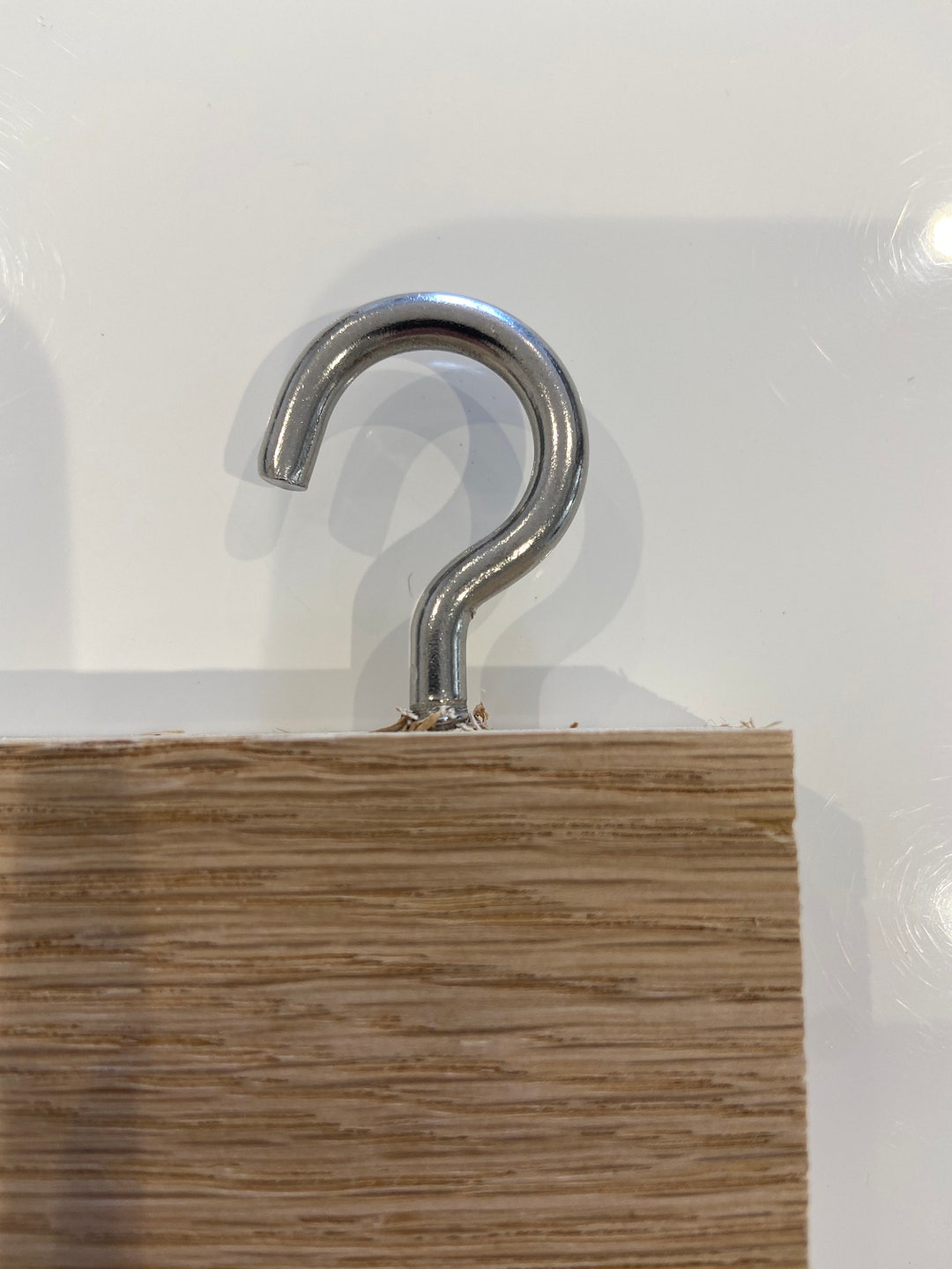 Oak Sign Hanging Hook 50mm Stainless Steel Threaded Screw in Hook for ...