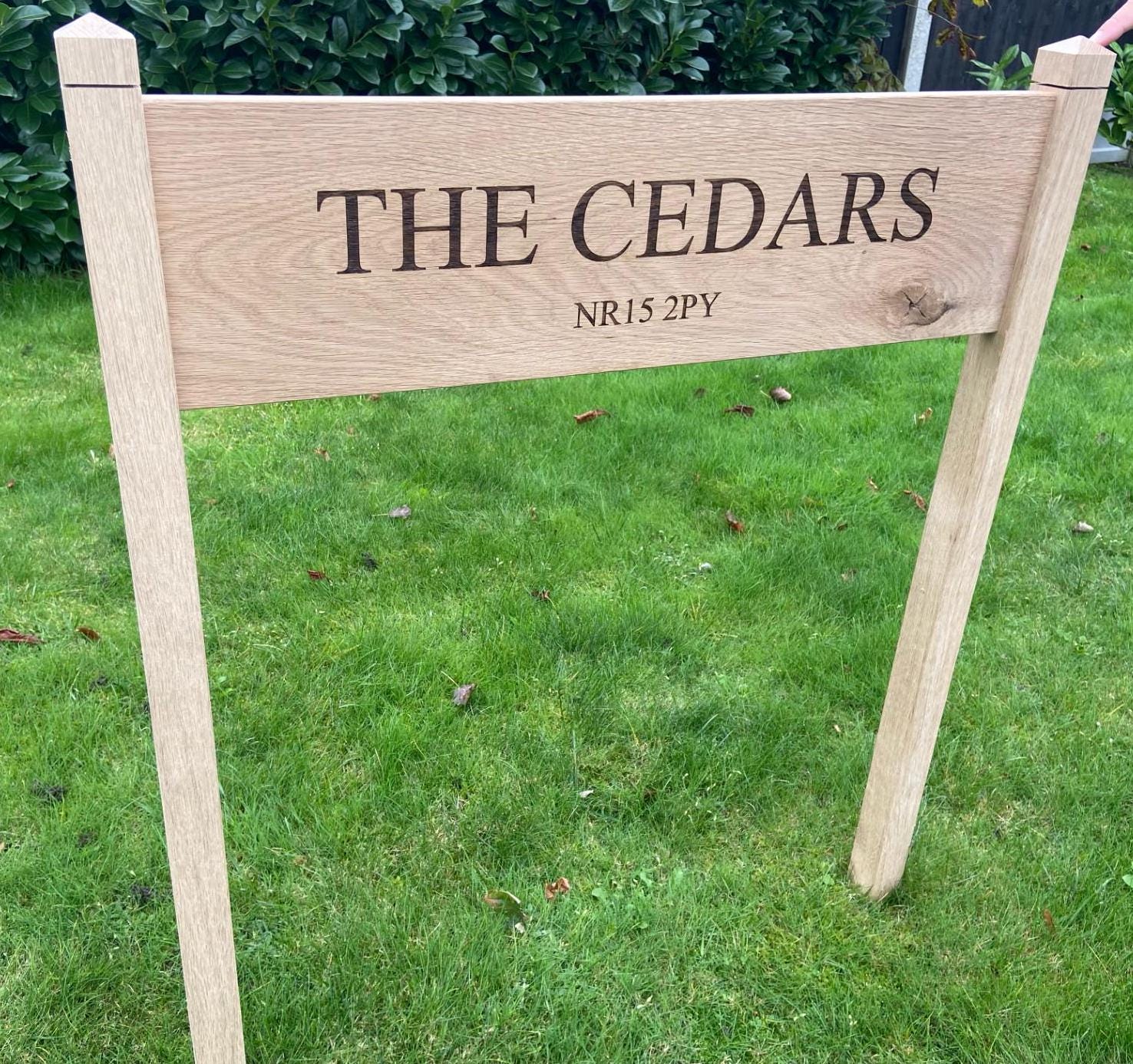 Solid Oak Engraved House Signs *personalized - Handmade in the UK ...