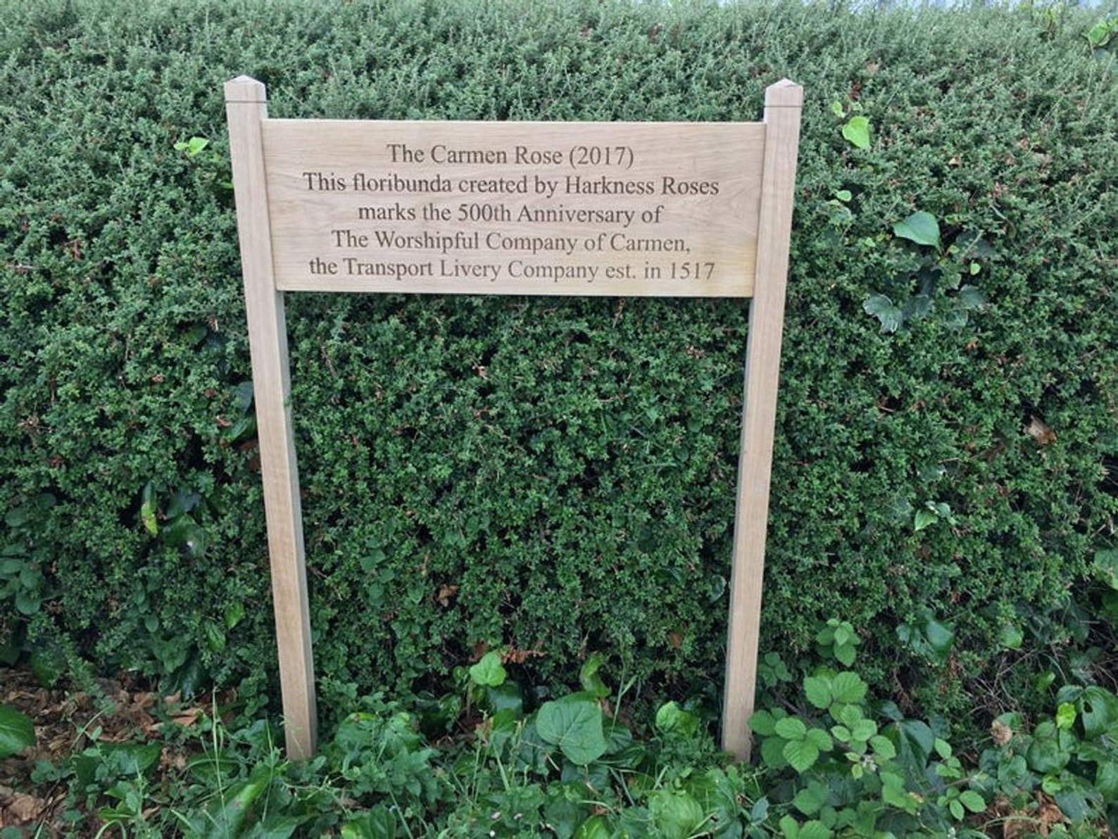 Solid Oak Engraved Two Post House Sign Standing Entrance Business Sign ...