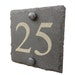 Modern Slate House Sign Plaque Door Number Natural Stone Slate Engraved ...
