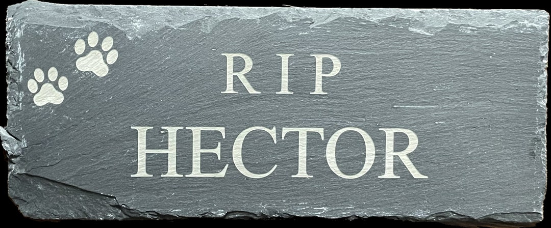Personalised Slate Pets Memorial Plaque, Custom Natural Stone Slate ...