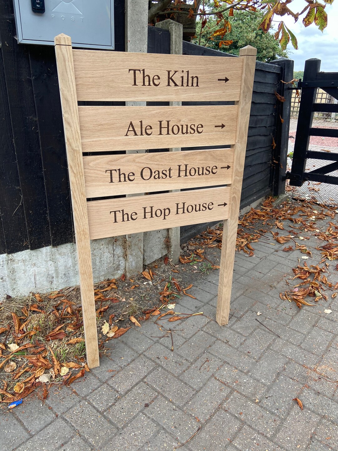 Four Slat Ladder Farm / Lane Entrance Directional Custom Personalised ...