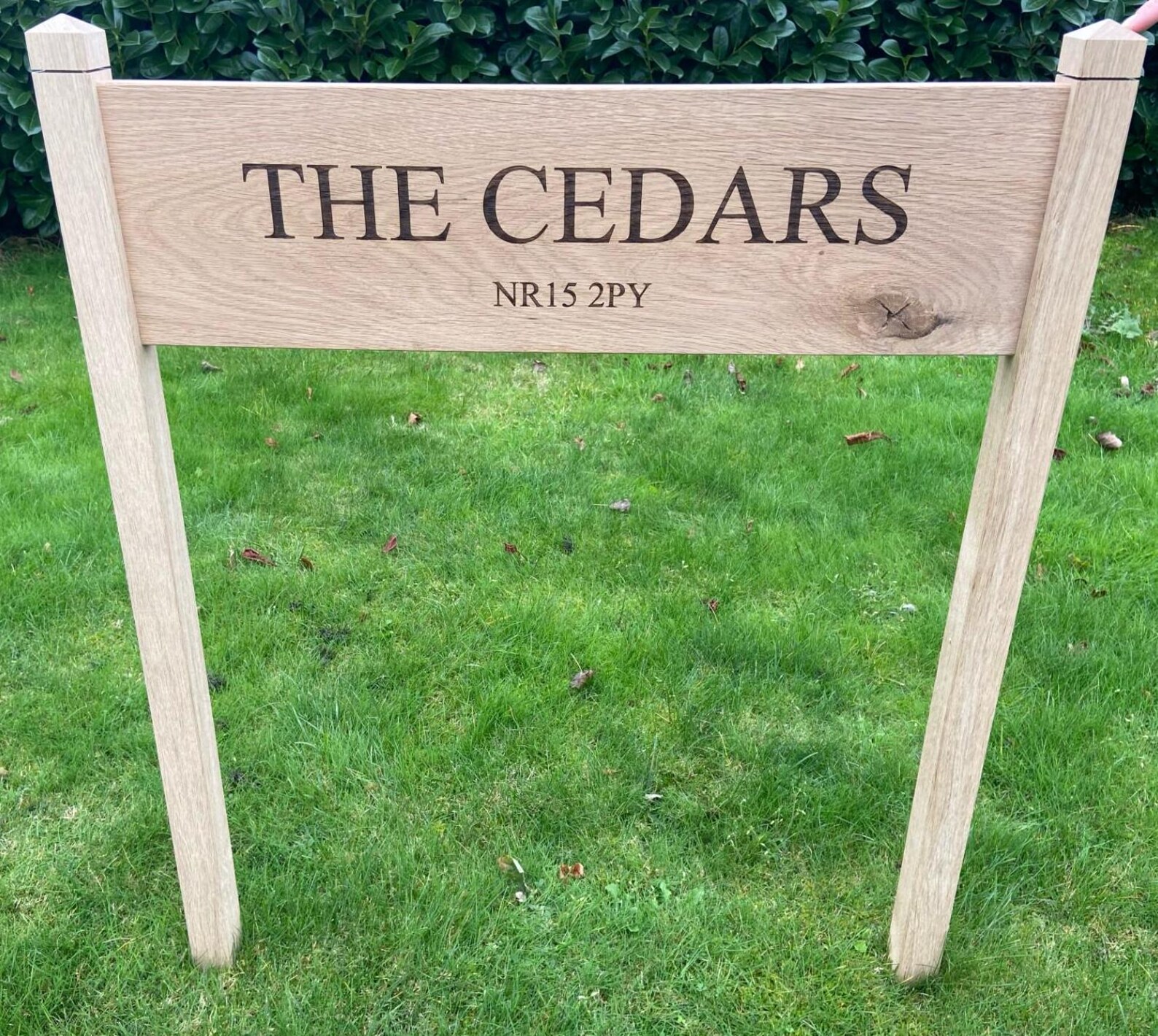Solid Oak Engraved House Signs *personalized - Handmade in the UK ...