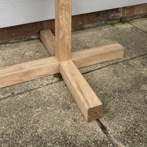 Cross Section Solid Oak Base - Add to a Solid Oak Post Sign to Create a ...