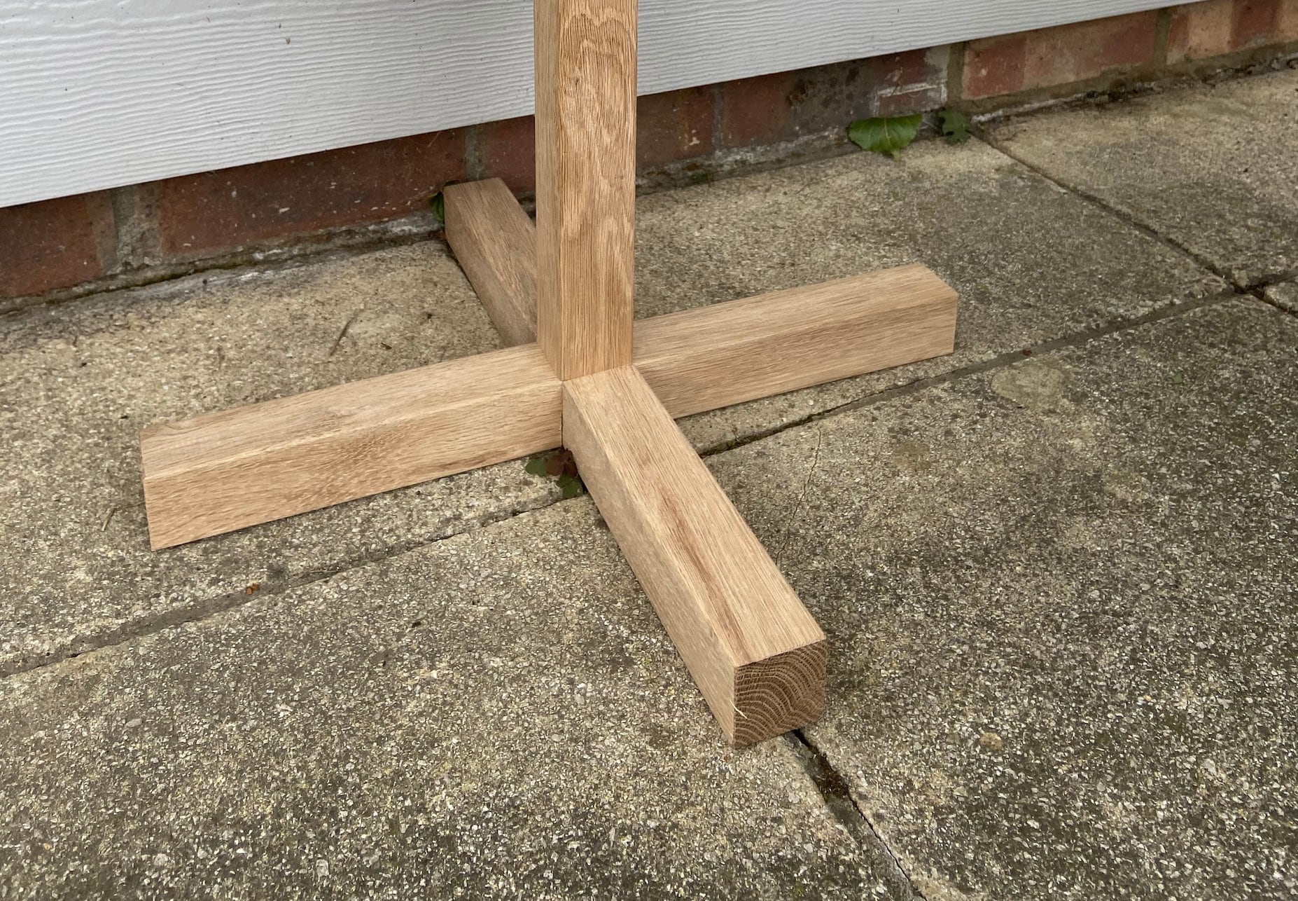 Cross Section Solid Oak Base - Add to a Solid Oak Post Sign to Create a ...