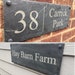 Rustic Natural Slate House Gate Sign Plaque Door Number - Etsy