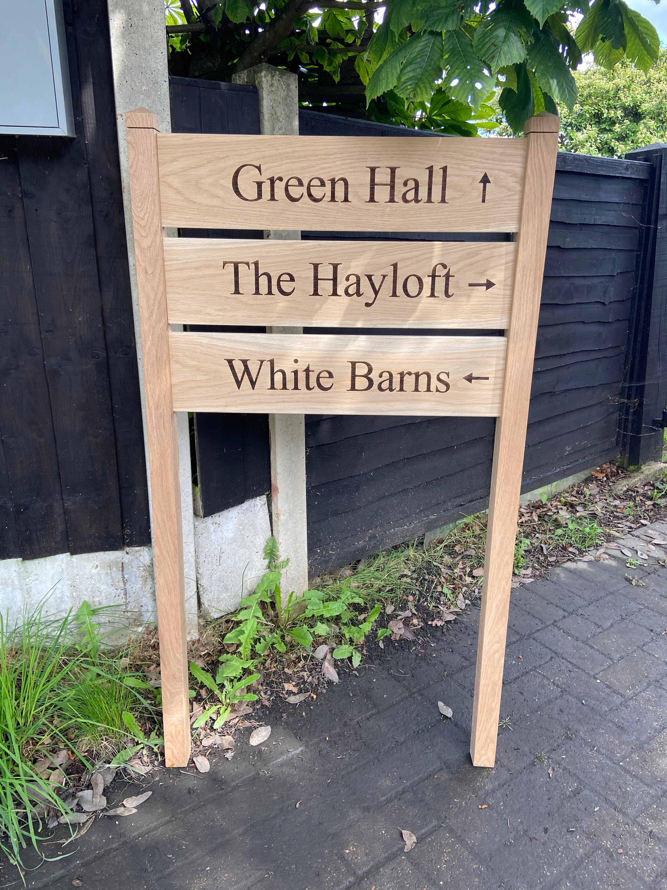 Farm / Lane Entrance Directional Custom Personalised Sign Board, Post ...