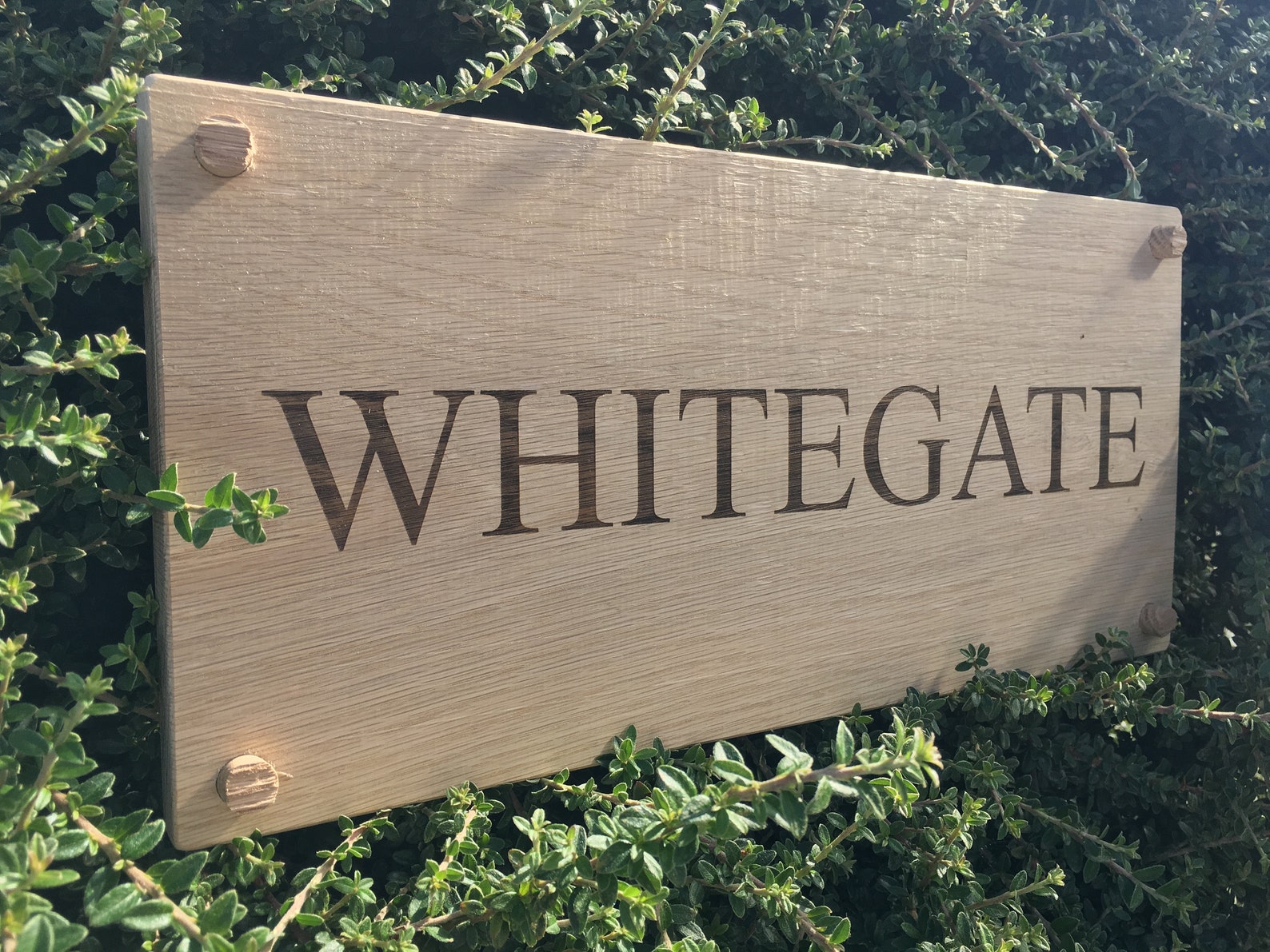 Personalised Oak House Sign Carved Custom Engraved Outdoor - Etsy