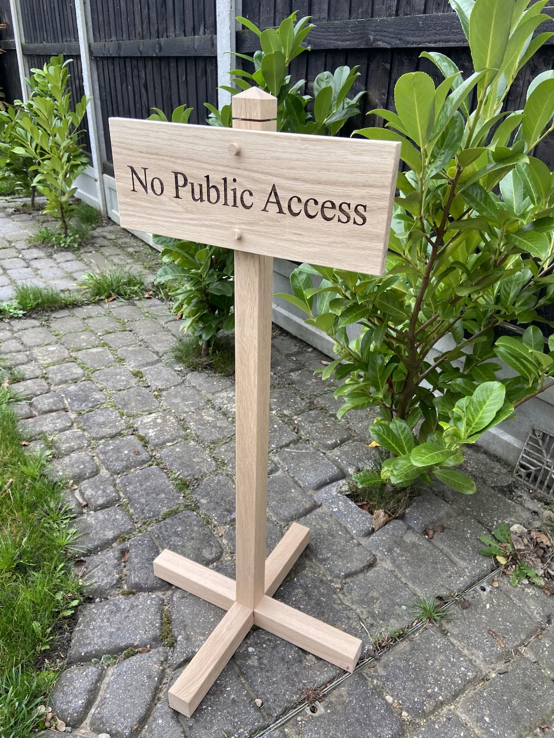 Freestanding Sign and Floor Stand, Standing Custom Engraved Solid ...