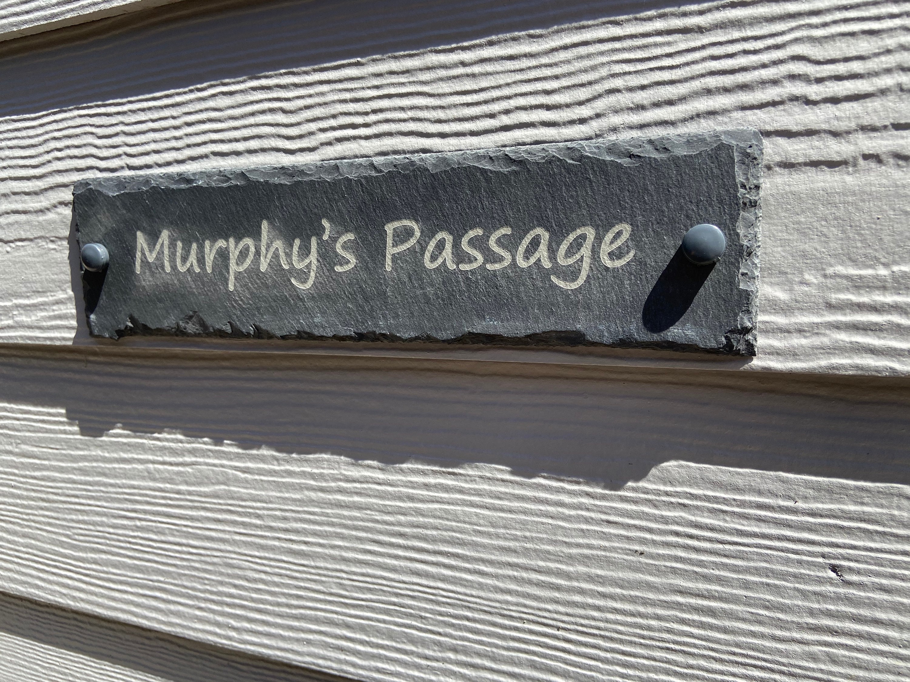 Modern Slate House Name Plate Custom Personalised Outdoor - Etsy