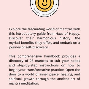Introduction to Mantras Guide - Etsy