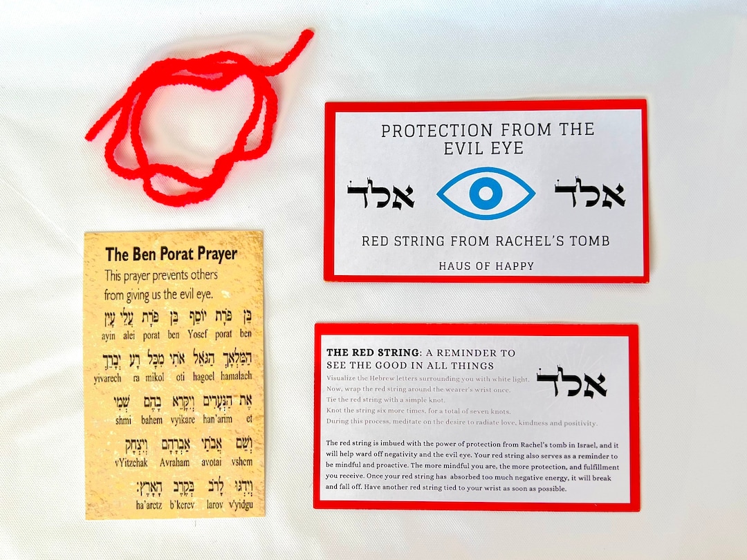 1 Red Kabbalah Strings From Rachel’s Tomb in Israel - Etsy