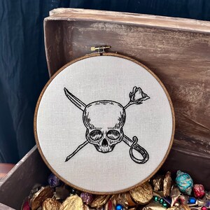 Rose and Sword Jolly Roger PDF Pattern Printable Digital File - Etsy