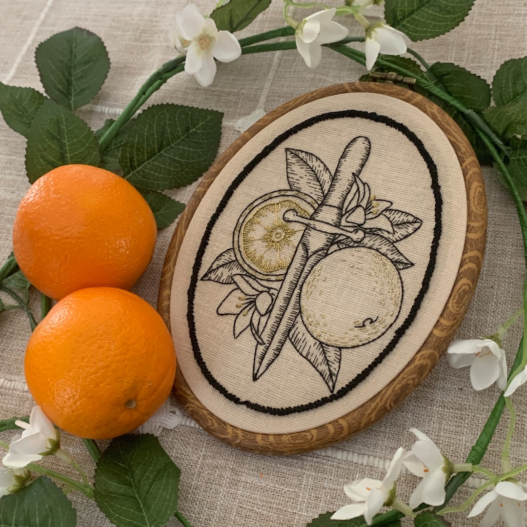 Orange Blossom Dagger Embroidery PDF Pattern Printable Digital File - Etsy